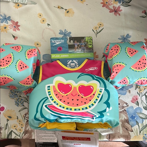 Speedo | Swim | Speedo Kids Watermelon Swim Vest Teal And Pink | Poshmark